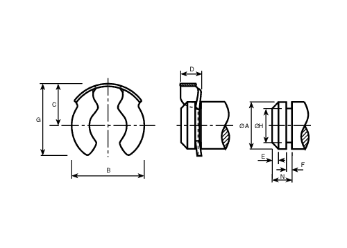 KLM Retaining Clips - Springfix Linkages